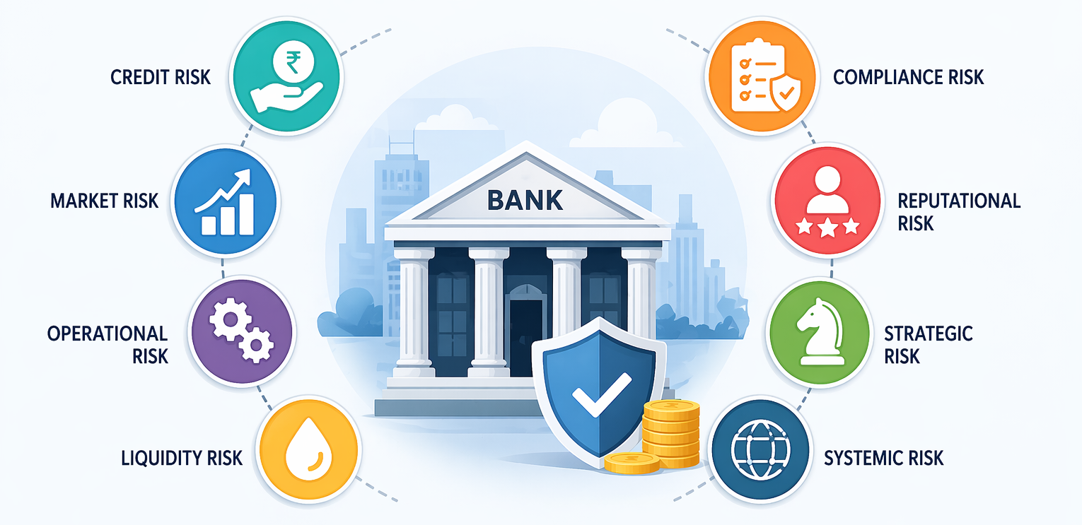 Types Of Risk In Banking: Categories, Real Examples & Risk Management ...